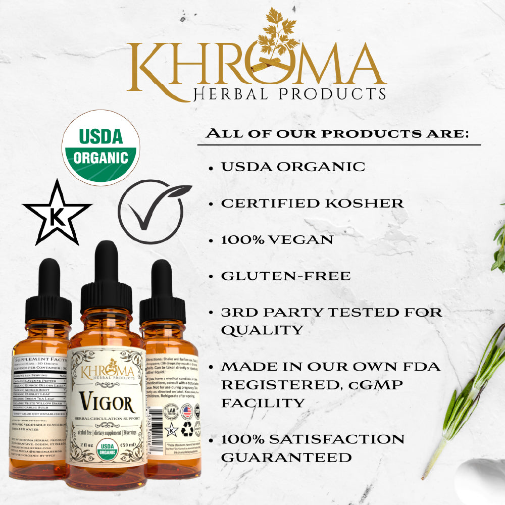 VIGOR - Organic Circulation Booster – Khroma Herbal Products
